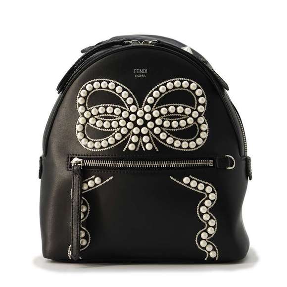 Fendi | Bags | Fendi Pearl Leather Backpack Black | Poshmark